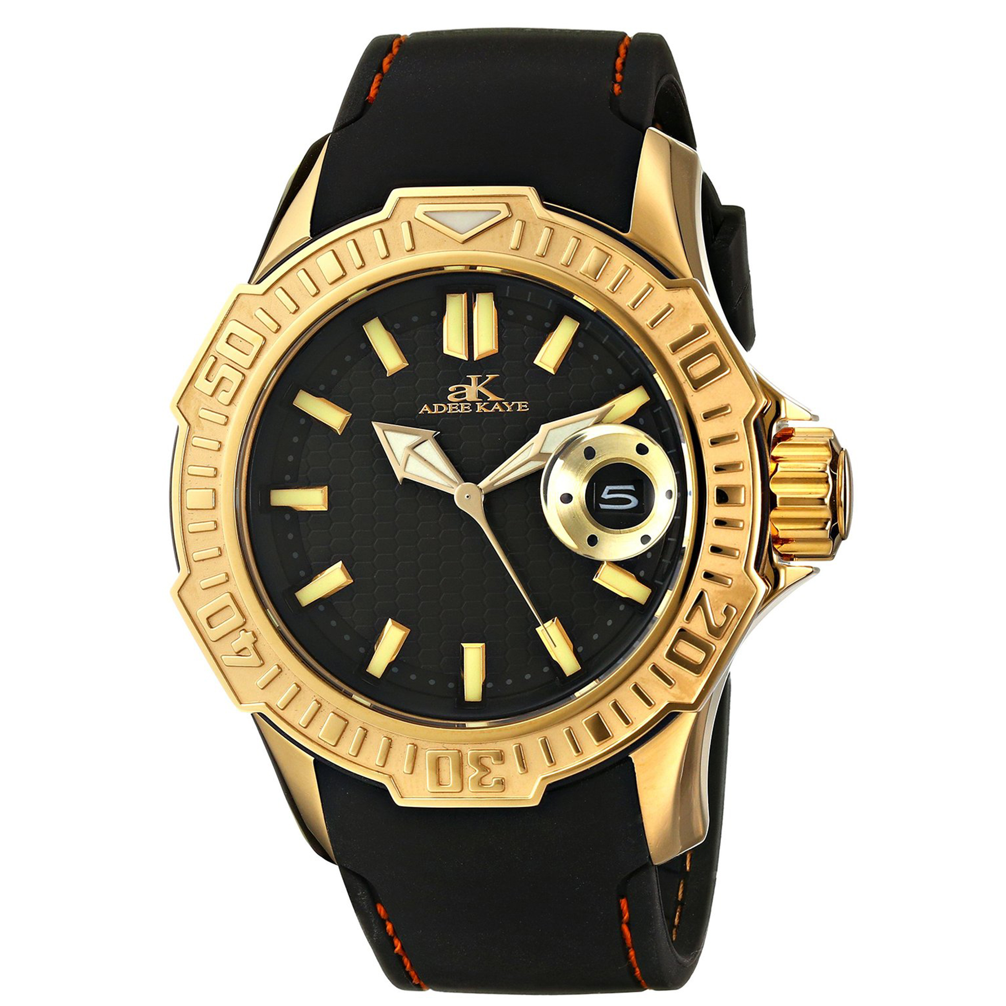 Sold out - Adee Kaye AK7753-MG_BK Adee Kaye Grand Mond Gold/Black Dial ...