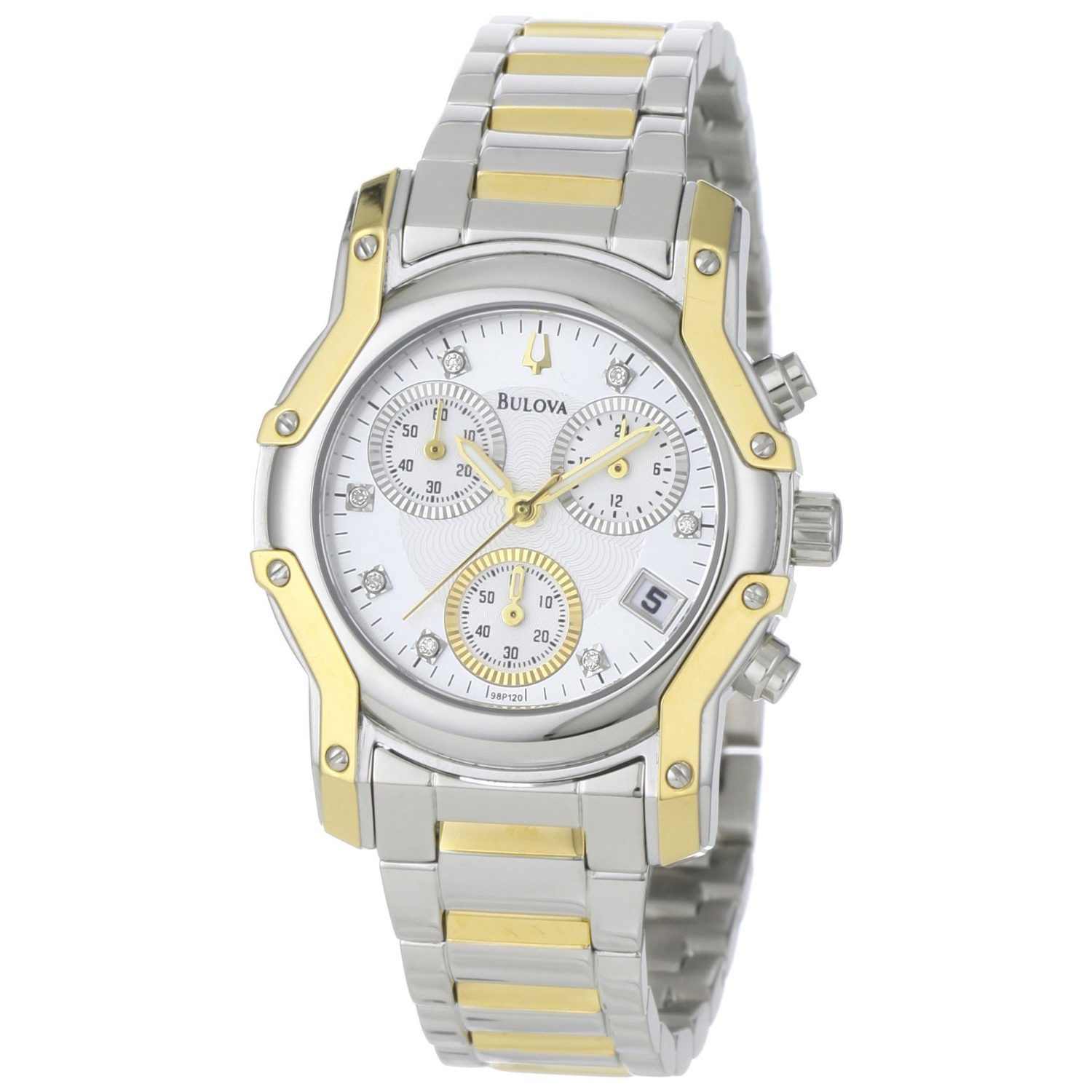 Sold out - Bulova 98P120 Bulova Ladies Wintermoor Two-Tone Diamond ...