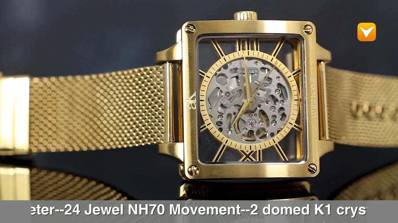 Sold out - Adee Kaye AK7474-20 Adee Kaye Gent's Squared 24 Jewel ...